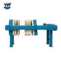 China Manual 80m2 Chamber Filter Press For Sewage Treatment Plant for sale