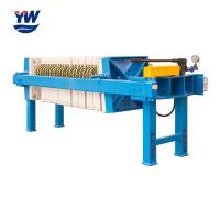 China Small Manual Hydraulic Chamber Filter Press PP Plate Handle Type for sale