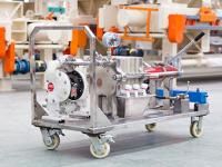 China Plate And Frame Membrane Filter Press Hydraulic Pump On Cart Sludge Hydraulic Press for sale