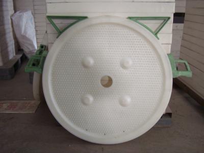 China Chamber PP Filter Plate Frame Element Round Shape Oil Filter Press Parts for sale