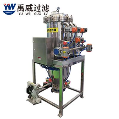 China industrial candle filter Automatic Fully Housing Controlled By PLC Auto Discharging for sale