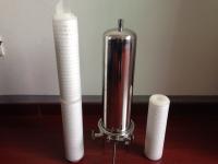China Single stainless cartridge filter housing 0.1 micron 0.2 micron 0.45 micron Water Purify for sale