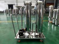 China Round Stainless Steel Multi Cartridge Filter Housing Tandem for sale