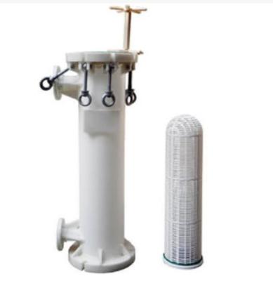 China Polypropylene Plastic Bag Filter Housing Vessel Food Chemical Liquid PPH Reinforced for sale