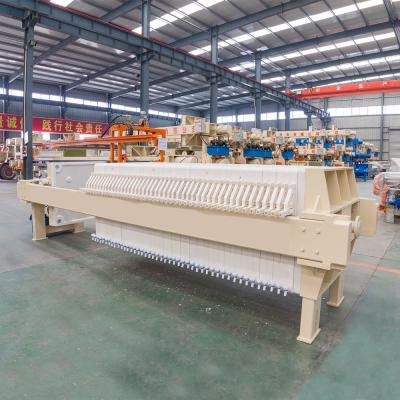 China Slurry Chamber Filter Press Equipment Sludge Automatic Drawing Plate And Frame for sale