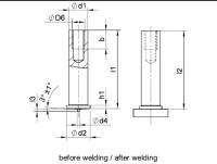 China Welding Studs for Capacitor Discharge Stud Welding   Internally Threaded Stud type IT for sale