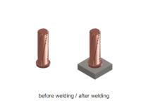 China Colour Groove Stud, Welding Studs for Capacitor Discharge Stud Welding for sale