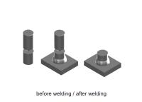 China Threaded Knock - Off Drawn Arc Stud , Anti - Skid Weldable Threaded Studs for sale