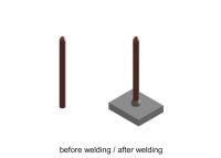 China Insulation pin (ISA)  Welding studs for drawn arc stud welding for sale