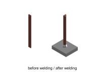 China Insulation pin (ISA)  Welding studs for drawn arc stud welding for sale