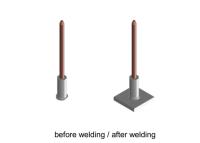 China Insulation pin (ISA)  Welding studs for drawn arc stud welding for sale