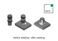 China Threaded Knock - Off Drawn Arc Stud , Anti - Skid Weldable Threaded Studs for sale