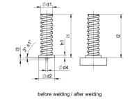China Welding Studs for Capacitor Discharge Stud Welding   Fir Tree Stud for sale