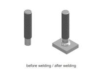 China BOLTE Welding Studs for Drawn Arc Stud Welding    Threaded Stud type PD for sale