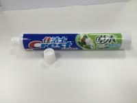China 75ml ABL laminated round toothpaste tube with screw fez cap and gravure printing for P&G for sale