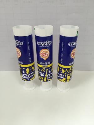 China Plastic Laminated Barrier Round Toothpaste Tube Packaging With Offset Printing for sale