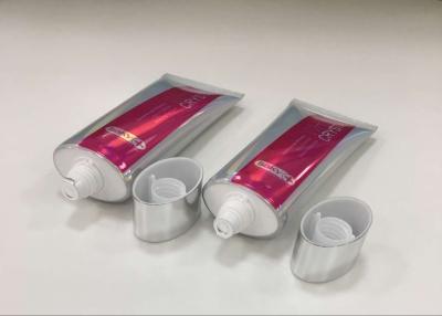 China Holographic Coating Aluminum Barrier Flat Oval Toothpaste Tube Packaging for sale