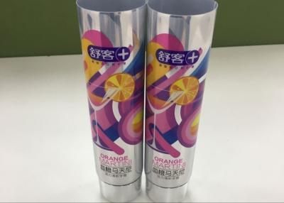 China 120g CAL Laminated Round Toothpaste Tube Packaging With Metallic Effect for sale