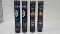 China Extremely Exquisite Printing Toothpaste Tube Serial Design Smooth Balck Cap For Dental Care for sale