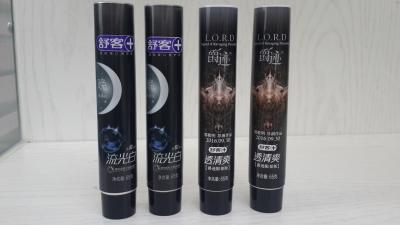 China Extremely Exquisite Printing Toothpaste Tube Serial Design Smooth Balck Cap For Dental Care for sale