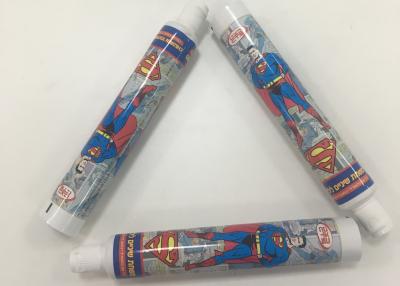 China ABL Laminated Children Toothpaste Tube With Superman Pattern 250 Thickness for sale