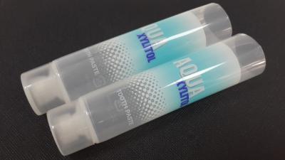 China 275 Wall Thickness Empty Toothpaste Tube Transparent Top Sealed For Hotel Line for sale