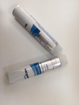 China D19mm ABL Laminated Toothpaste 15ml Laminated Tube With Clear Rib Screw Cap for sale