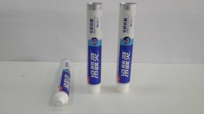 China D30mm Matt Touch Surface Soft Plastic Tube For Toothpaste Tooth Gel Packaging Glossy Screw On Fez Cap for sale