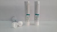 China 4oz Glossy / Matt Varnish Surface Soft Toothpaste Tube Containers Top Silver Rim Tall Flip on Cap for sale