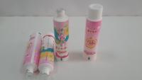 China 40g Soft Plastic Children Toothpaste Tooth Gel Tube Laminate packaging Hose with smooth flat cap for sale