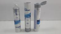 China 4oz Flexographic Printing Silver Toothpaste Tube With Translucent Shoulder Flip On Cap for sale