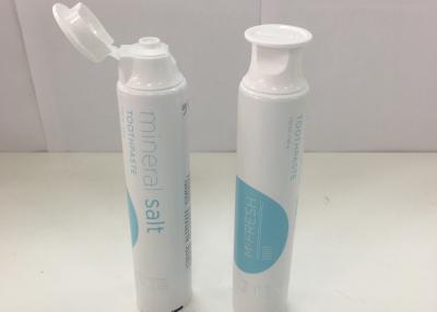 China DIA 35 * 144.5mm Flexible AL Tooth Paste Tube With Silkscreen / Stamping Printing for sale