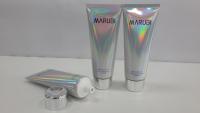 China Laser Film Material Laminated Cosmetic Packaging Tube With Electroplated Cap for sale