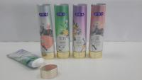 China D35 90g Flat Oval Elliptical Toothpaste Tube Golden Stamping Offset Flexo Printing for sale