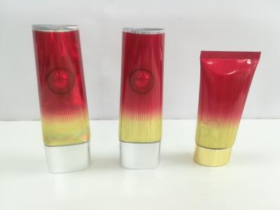 China Holographic Aluminum Barrier Laminated Cosmetic Oval Tube Prolate Cat Eyes 3D Lens for sale