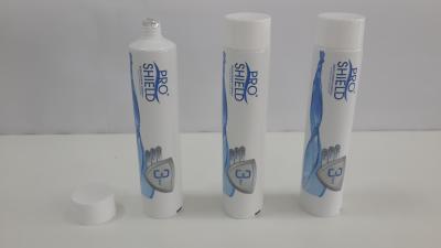 China Matt Surface Flexible Toothpaste Tube Packaging Laminated Tube Container Screw Flat Cap for sale