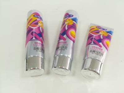 China 100ml Silver Highlight Laminate Tube For Face Cleansing Lotion With Screw Cap for sale