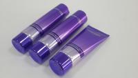 China Gloosy cosmetic Packaging Laminate Tube Container with Electroplated Cap for sale