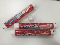 China Round Laminate Aluminum Barrier Toothpaste Tube With Fez Cap Diameter 28mm * 165mm for sale