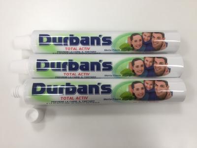 China ABL Laminated Toothpaste Tube with AL Barrier / 7 Colors Printing / Fez Cap D28*165mm for sale