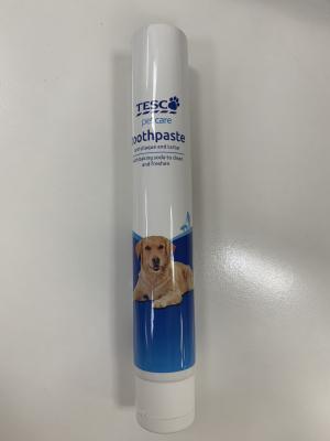 China Aluminum Barrier Laminated Toothpaste Tube For Pet Care With Matt Flip Top Cap for sale