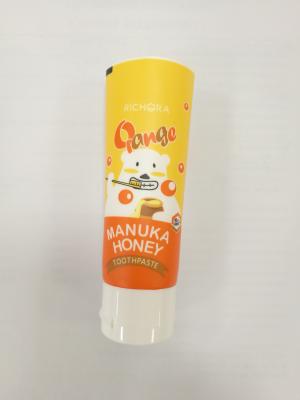 China Round Children Toothpaste Tube Soft Touch Colored PBL Diameter 35 And 100mm Length for sale