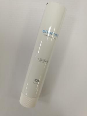 China Durable Toothpaste Tube Aluminum Plastic Barrier Laminated Tube With Ribbed Cap for sale