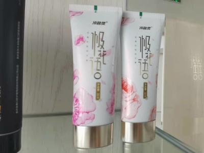 China 90 Grams Oval Dia 35 * 130.2mm Offset Printing Toothpaste Tube With Screw Cap for sale