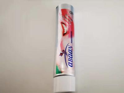 China 175g ABL Toothpaste Tube Offset Printing Gloss Coating Round Dia 38x158.8mm for sale