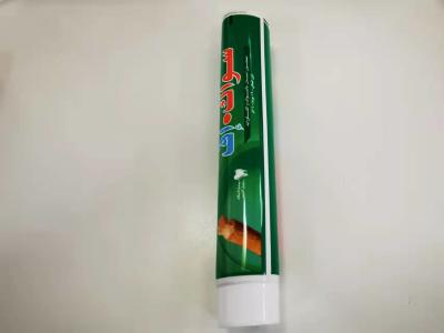 China 190gr Round Dia 35 * 182.6mm Offset Printing ABL Toothpaste Tube With Screw Cap for sale