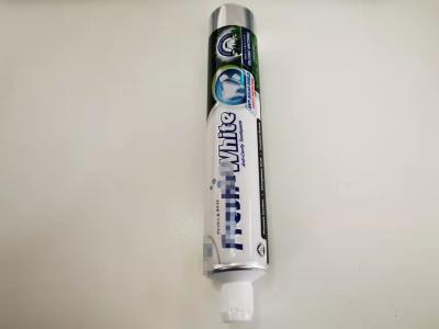 China Round Dia 35x177.8mm Offset Printing 140g ABL Toothpaste Tube with Flip Top Cap for sale