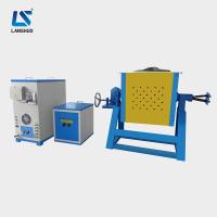 China 90kW Industrial Induction Cast Iron Scrap Melting Furnace with 40kg Steel Capacity and 120kg Copper Capacity for sale