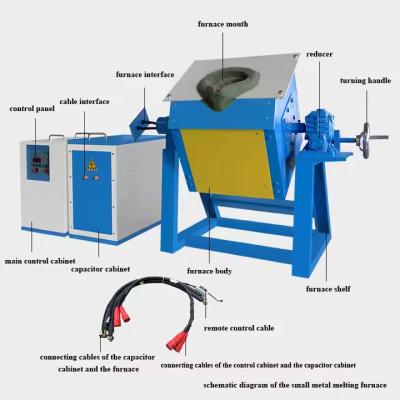 China 15KW Induction Melting Furnace 1-10kg Capacity 1800℃ IGBT Metal Melting Machine for sale