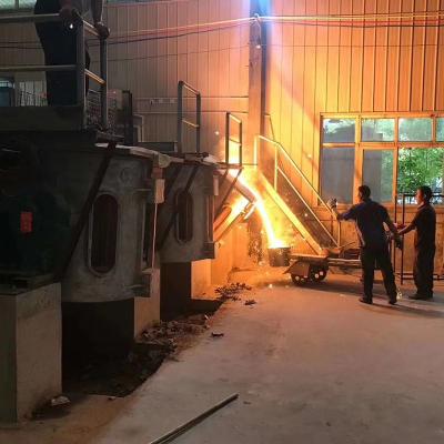 China 100kg 100kw Tilting Induction Melting Furnace for Aluminum Scrap Recycling for sale